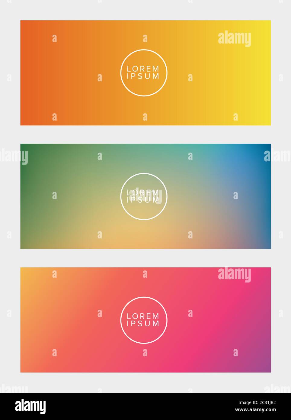 Colorful Gradient Backgrounds Frames With Circle Place For Text Abstract Texture Art And