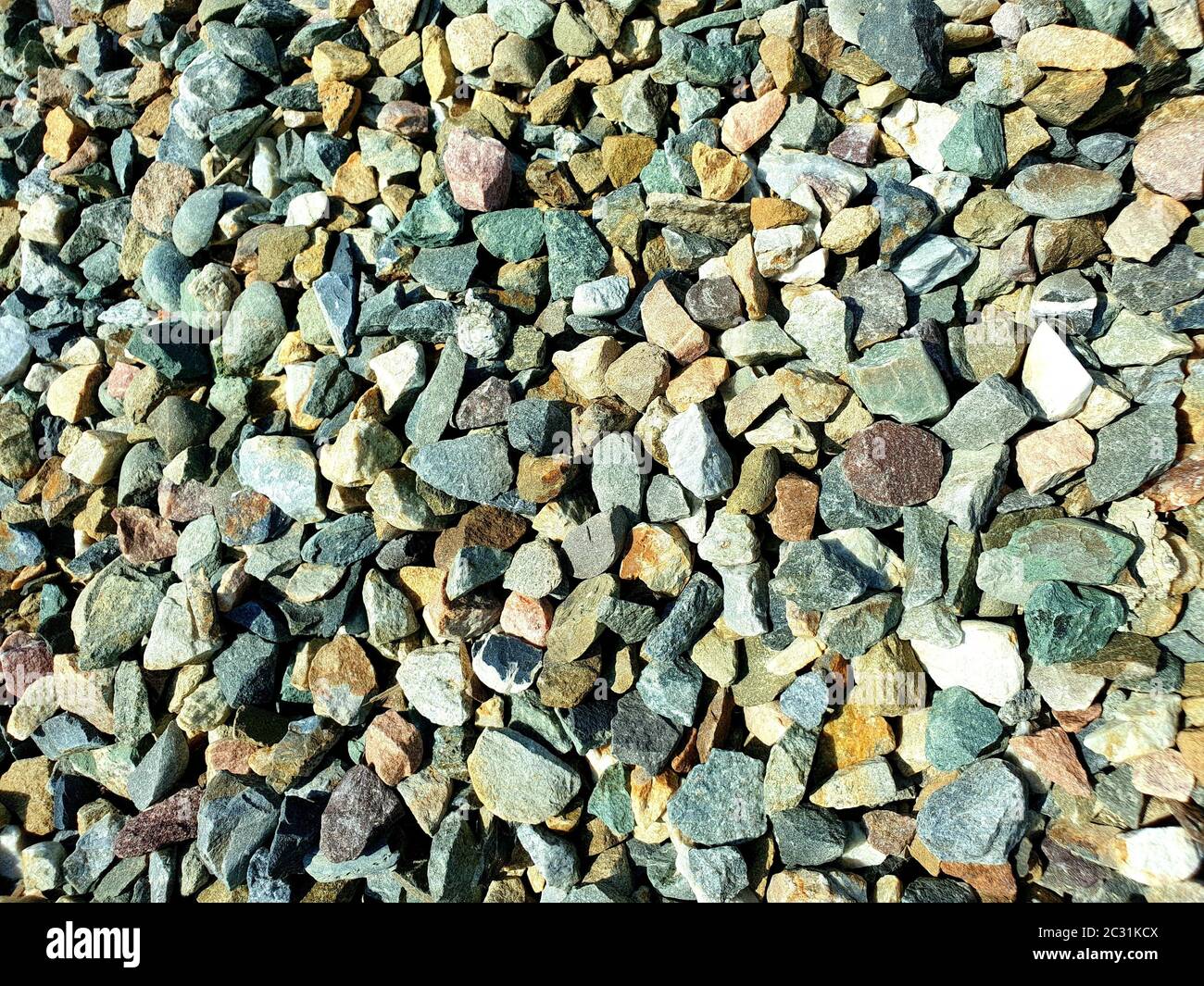 Stone Crusher bird view a variety. Natural stone is used as ...