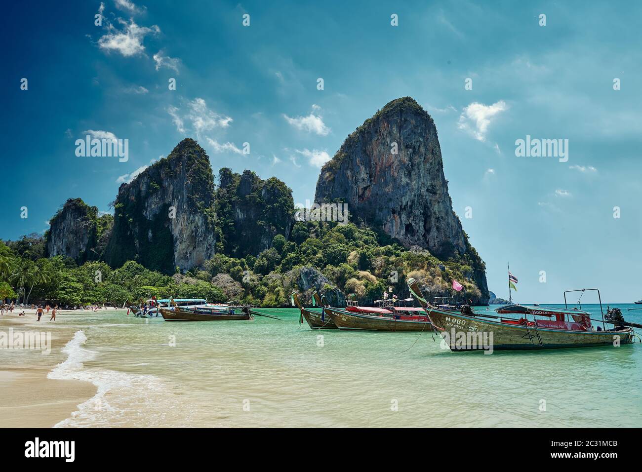 Landscape of Railay beach in Krabi, Thailand Stock Photo - Alamy