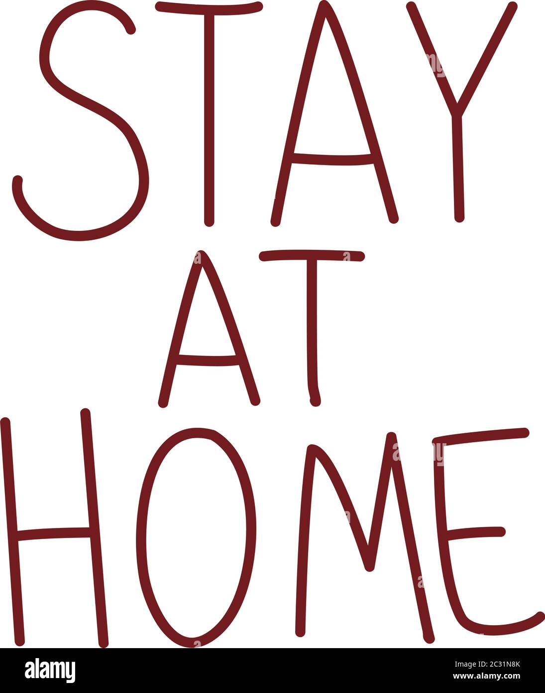 Stay at home text design of Happiness positivity and covid 19 virus ...