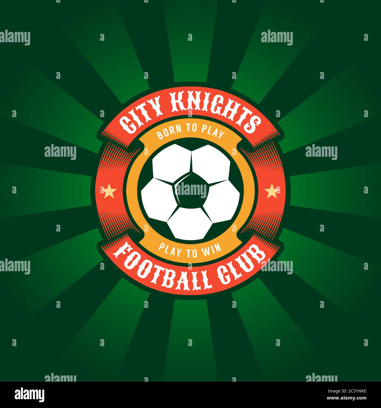 Round color football logo template Stock Vector Image & Art - Alamy