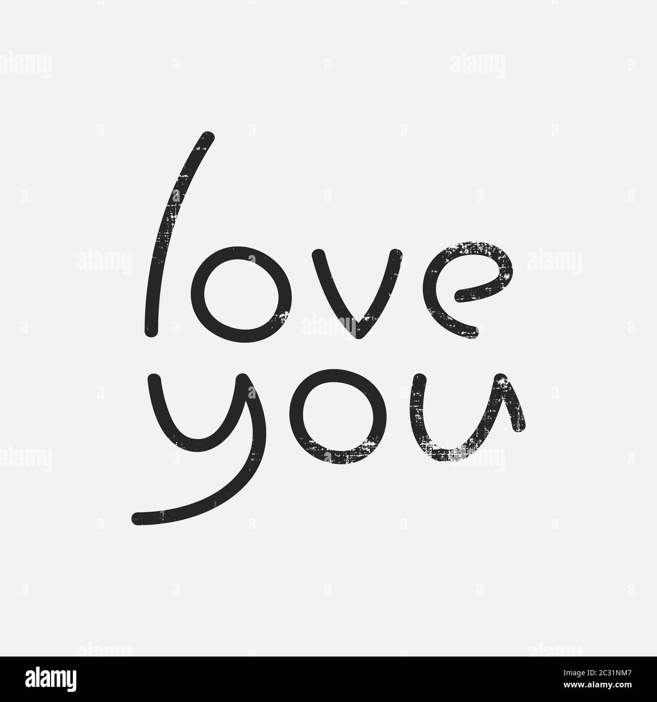 Line art lettering with words "love you Stock Vector Image & Art - Alamy