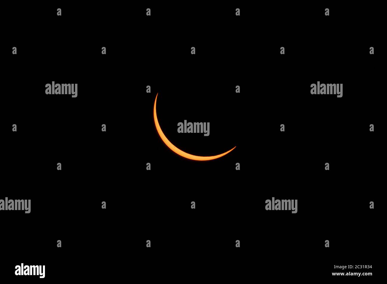 Sun during solar eclipse Stock Photo - Alamy