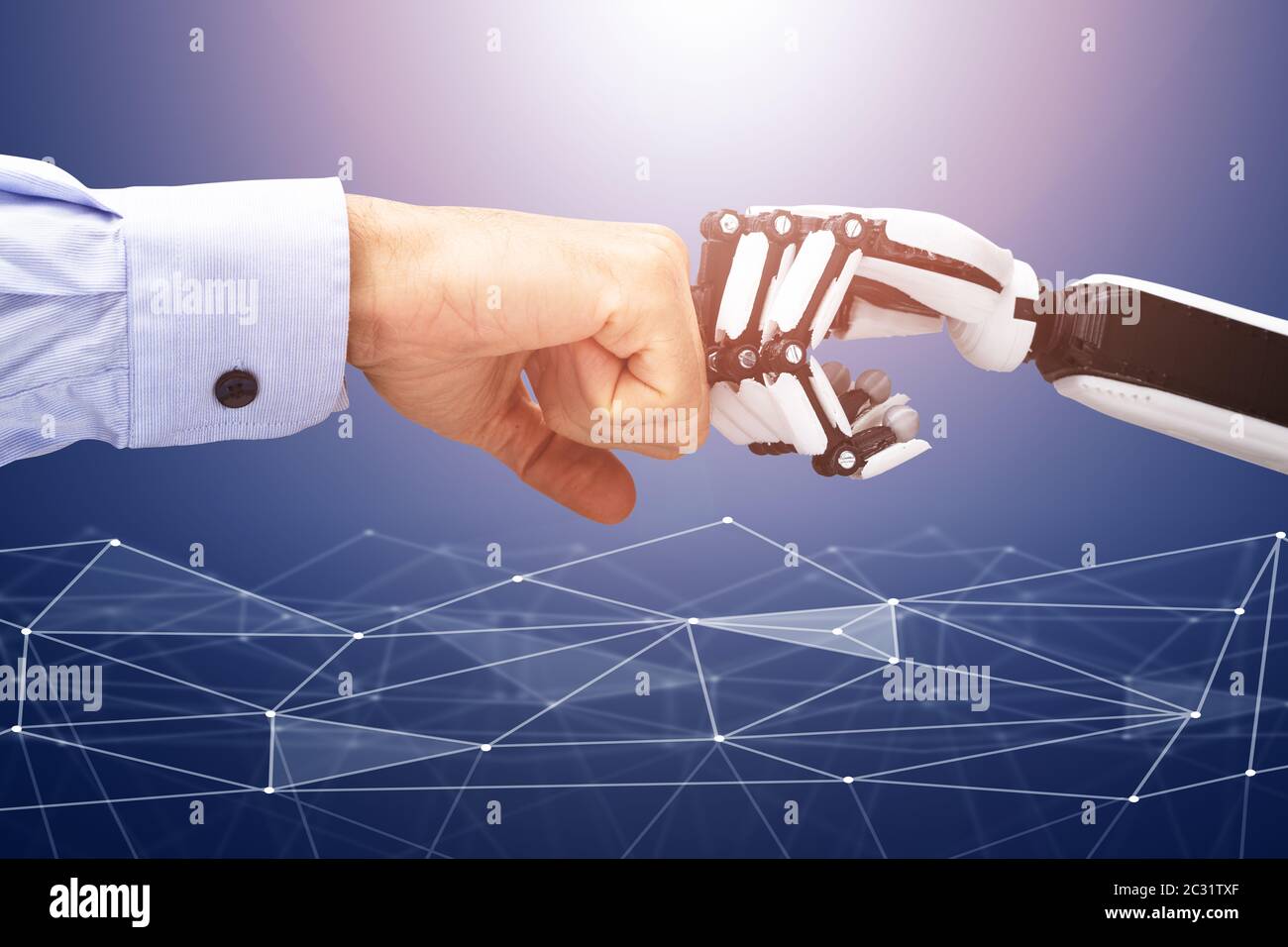 Fist bump robot hi-res stock photography and images - Alamy