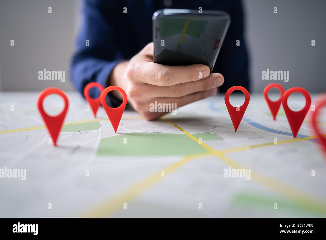 Mark on maps icon hi-res stock photography and images - Alamy