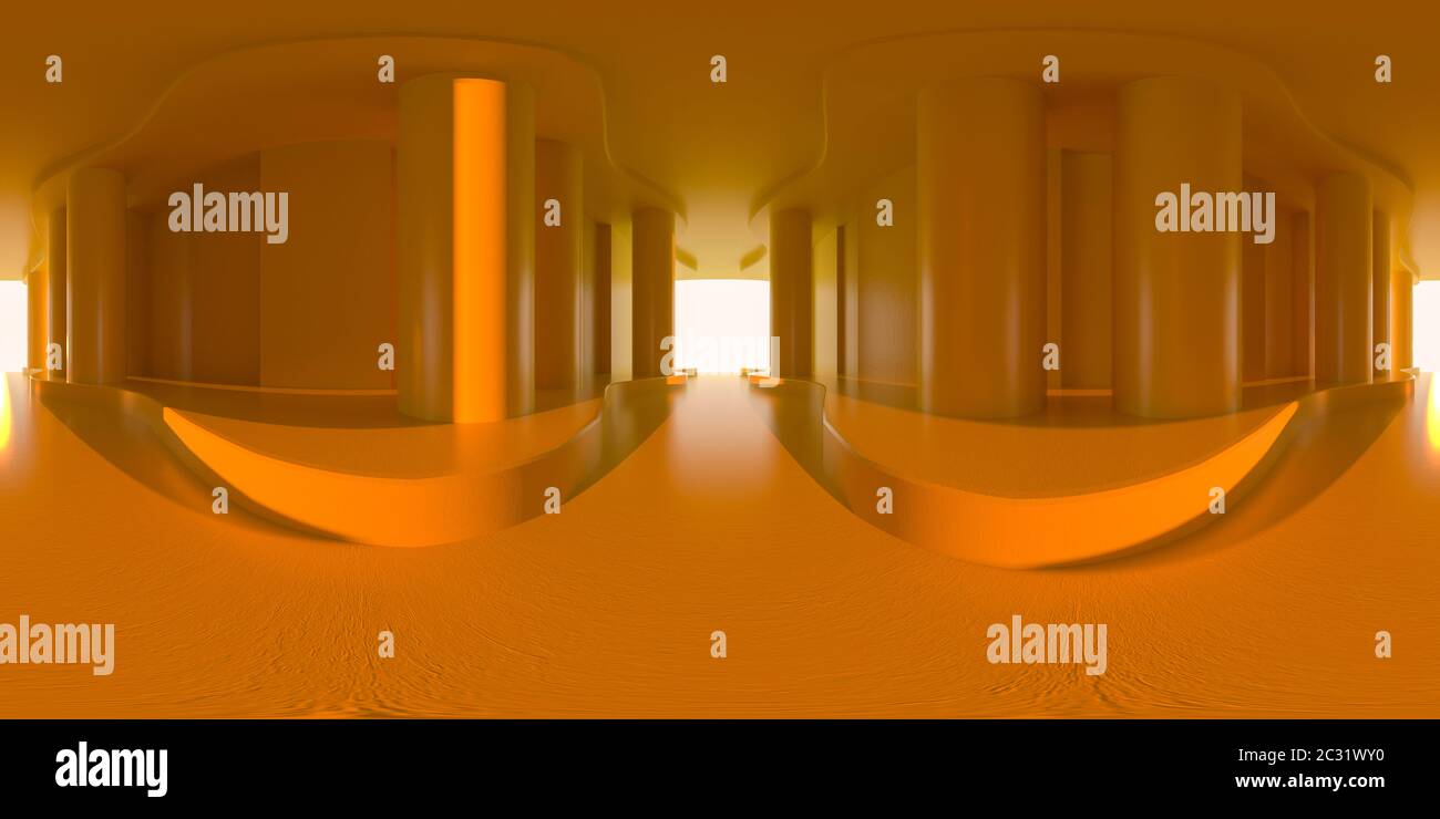 3d illustration, 3d rendering, vr 360 panorama abstract images of the ...