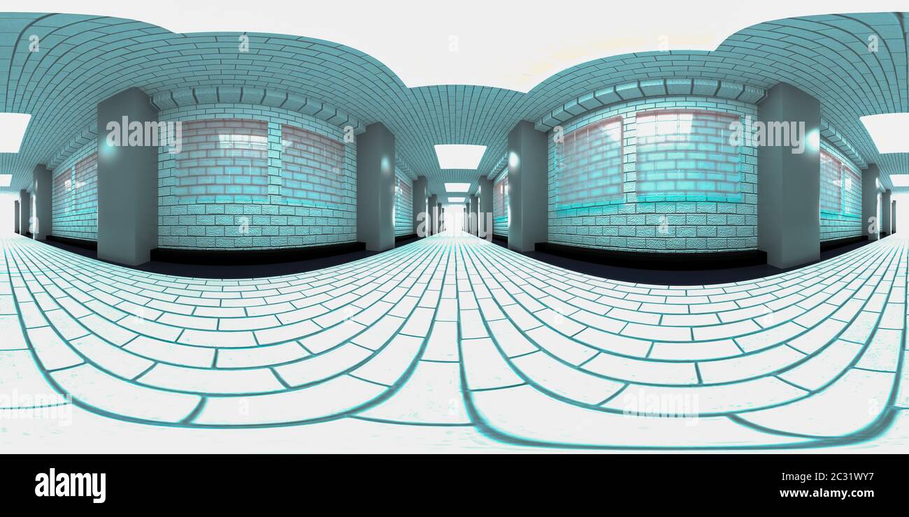 3d illustration, 3d rendering, vr 360 panorama abstract images of the ...