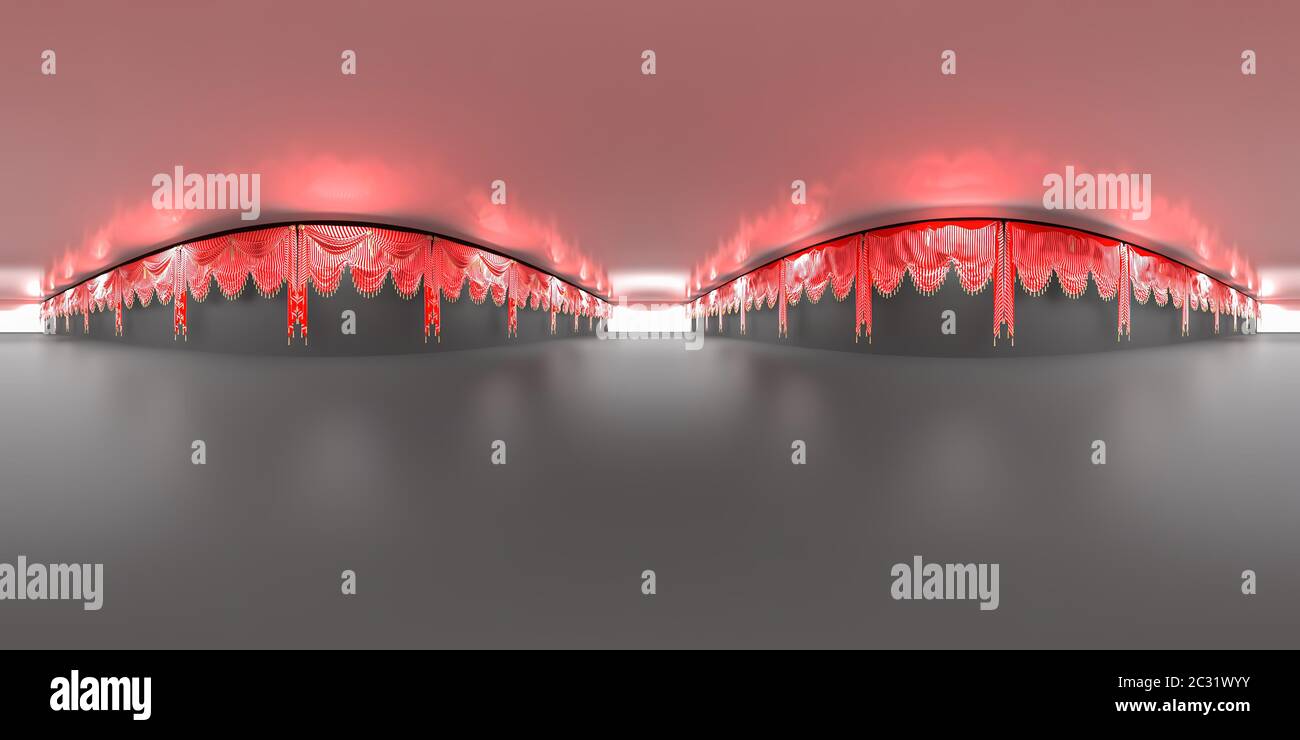 3d illustration, 3d rendering, vr 360 panorama abstract images of the ...