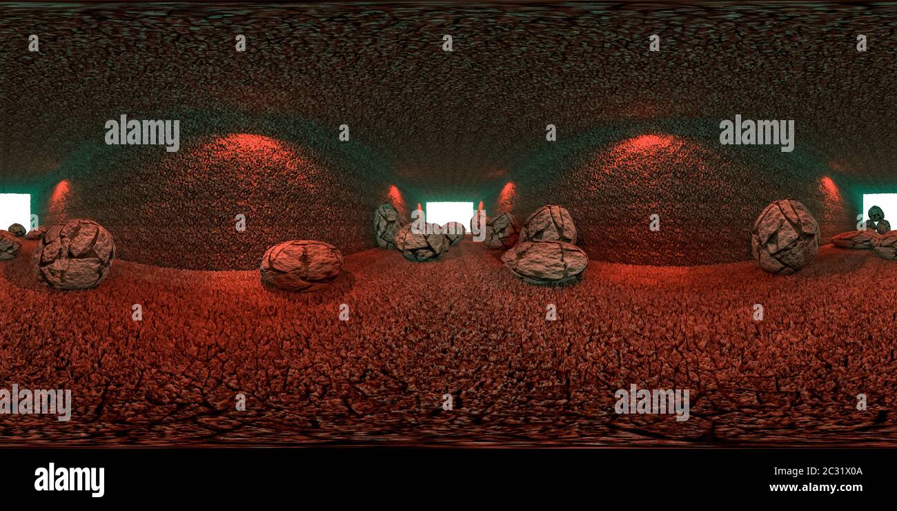 3d illustration, 3d rendering, vr 360 panorama abstract images of the ...