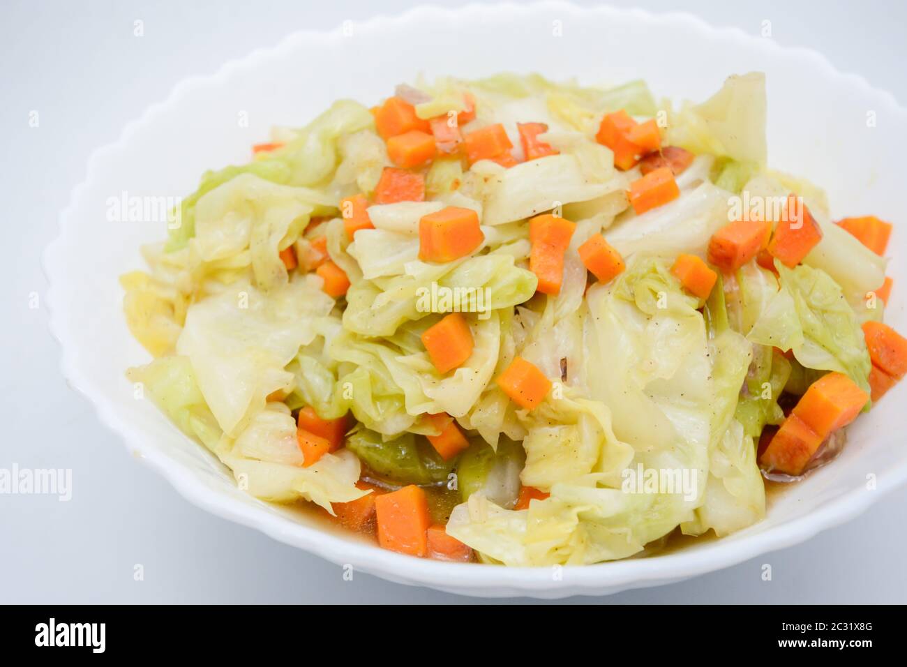 Fried Cabbage With Fish Sauce. it is a simple menu, make the fish sauce ...