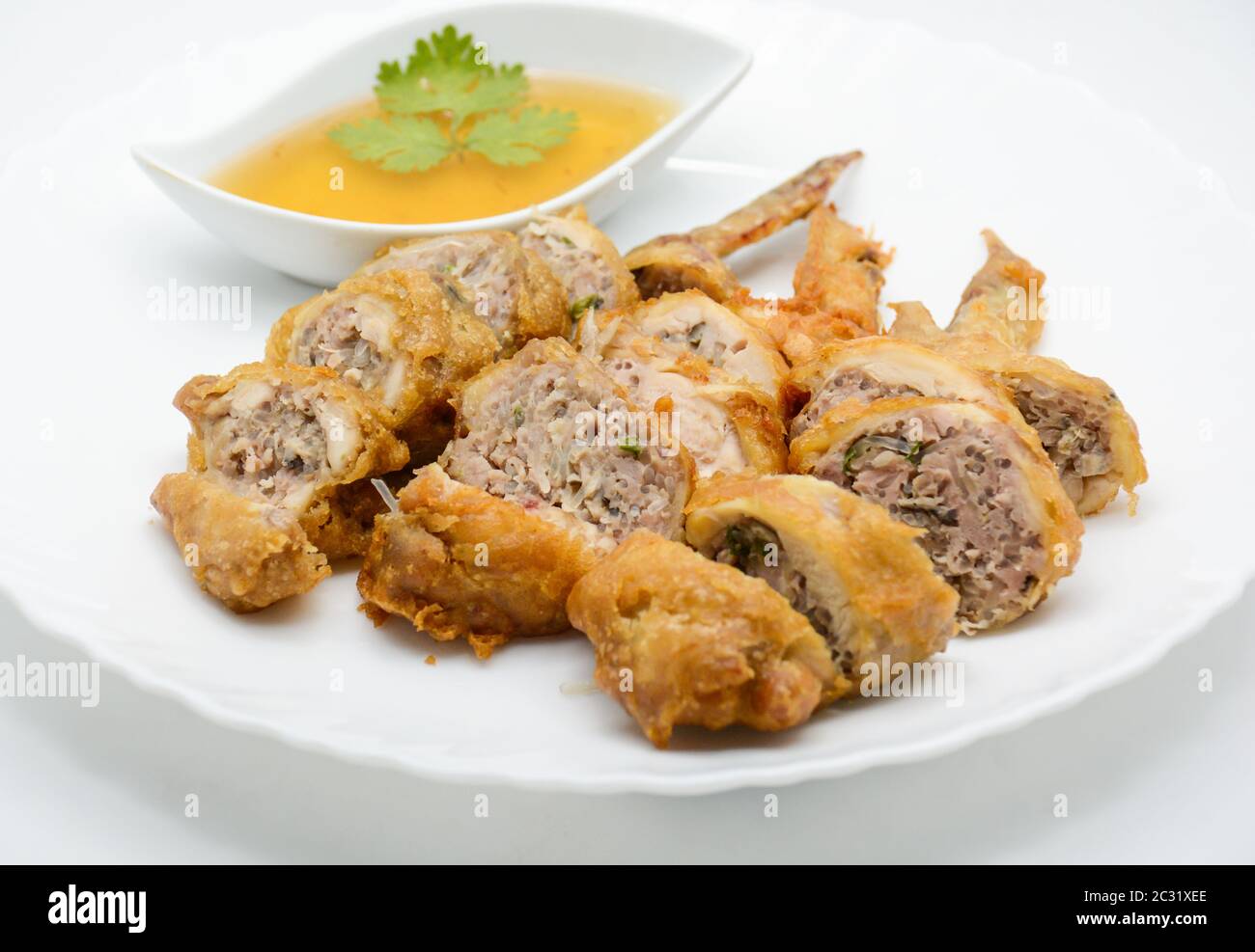 Stuffed Chicken Wings Stock Photo - Alamy