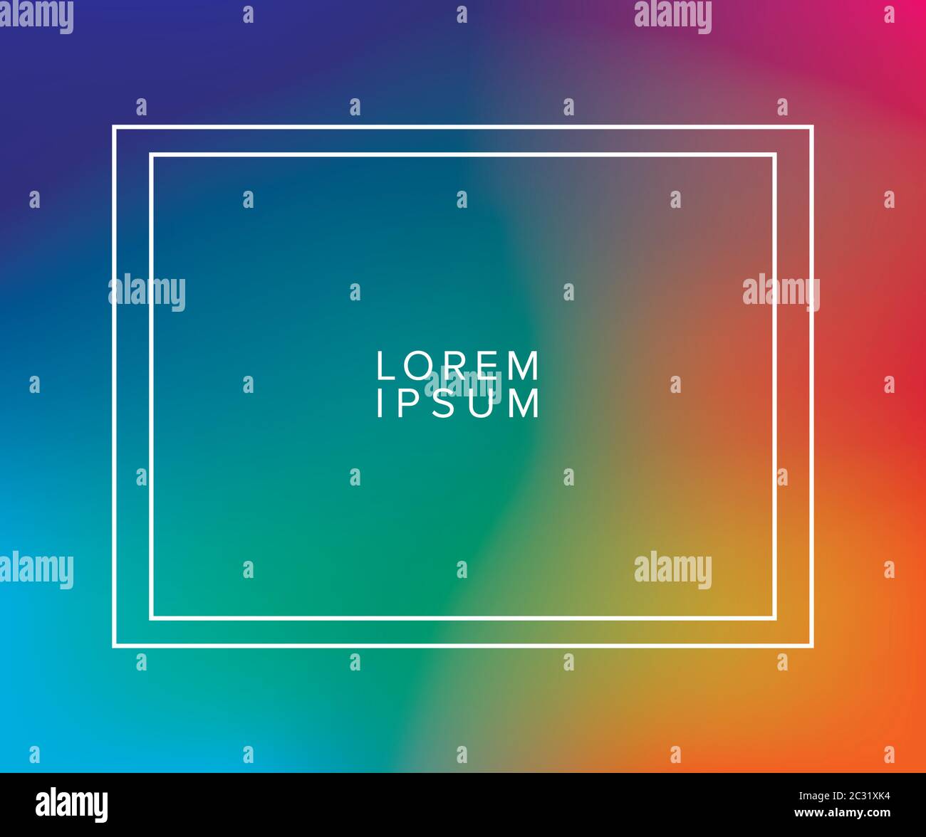 Colorful gradient background with frame and place for text, Abstract ...