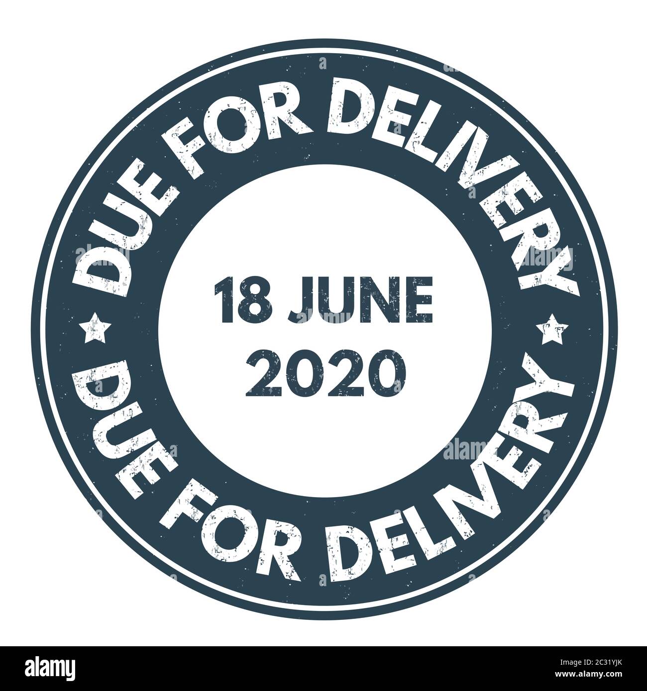 Due for delivery grunge rubber stamp on white background, vector ...