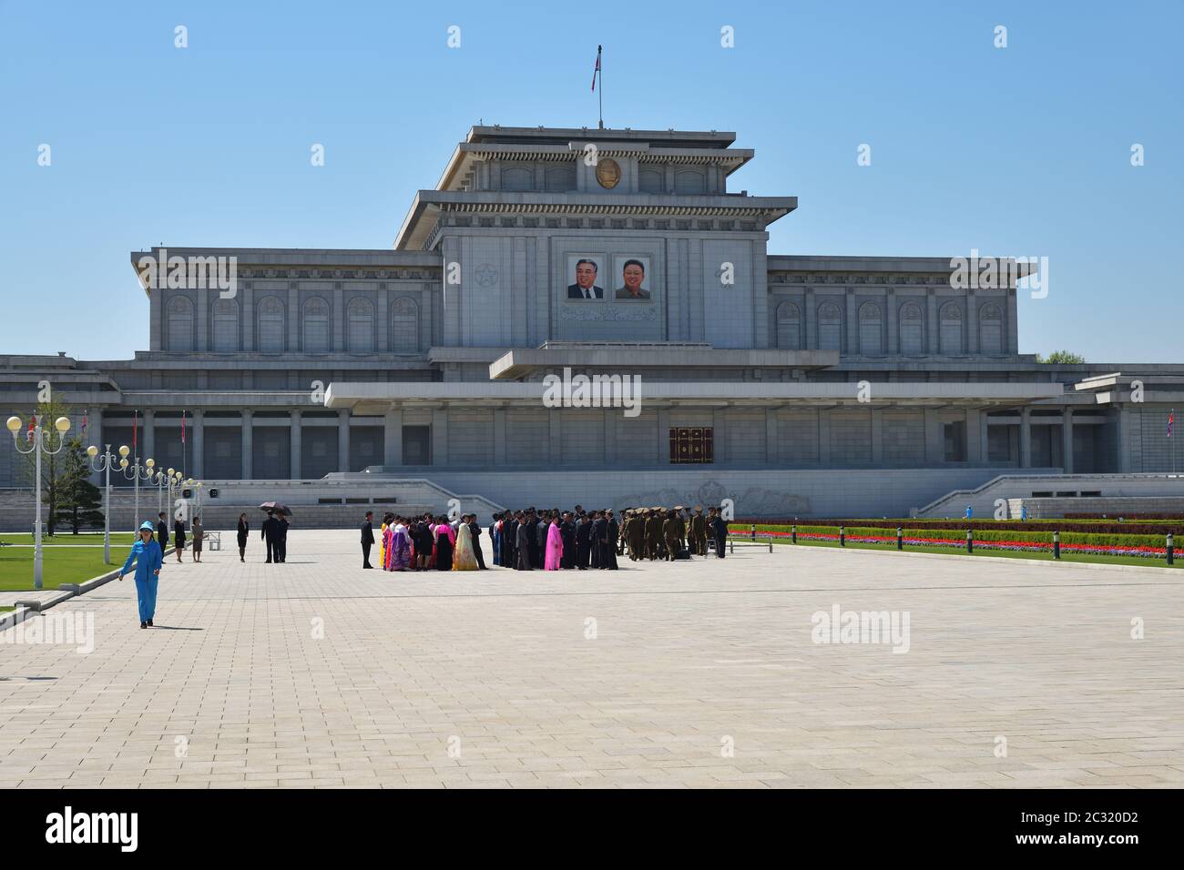 Pyongyang, North Korea - May 2, 2019: Kumsusan Memorial Palace of the ...