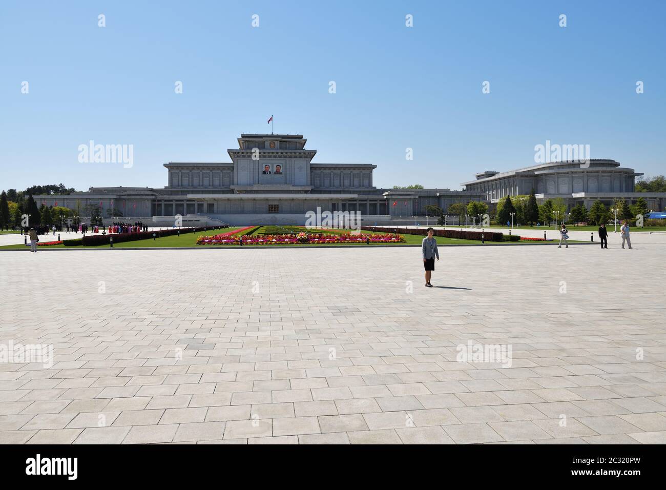 Pyongyang, North Korea - May 2, 2019: Kumsusan Memorial Palace of the ...