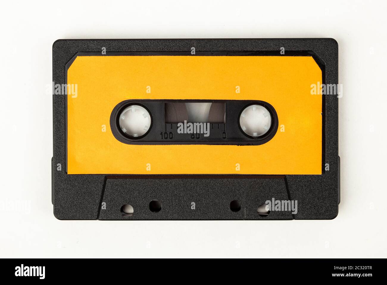Retro Audio Tape isolated on white background Stock Photo - Alamy