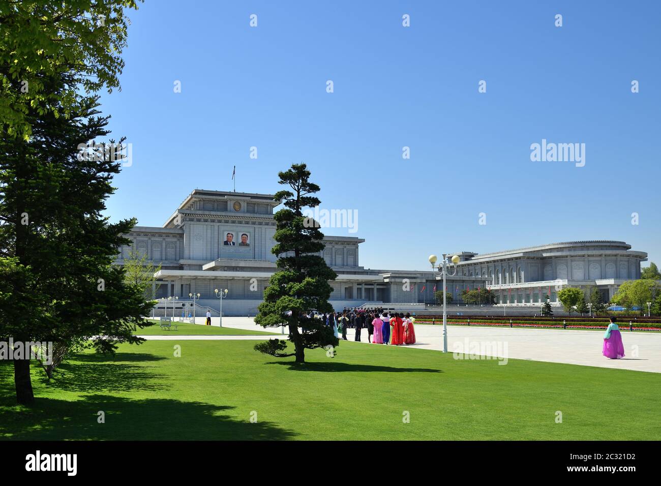 Pyongyang, North Korea - May 2, 2019: Kumsusan Memorial Palace of the ...
