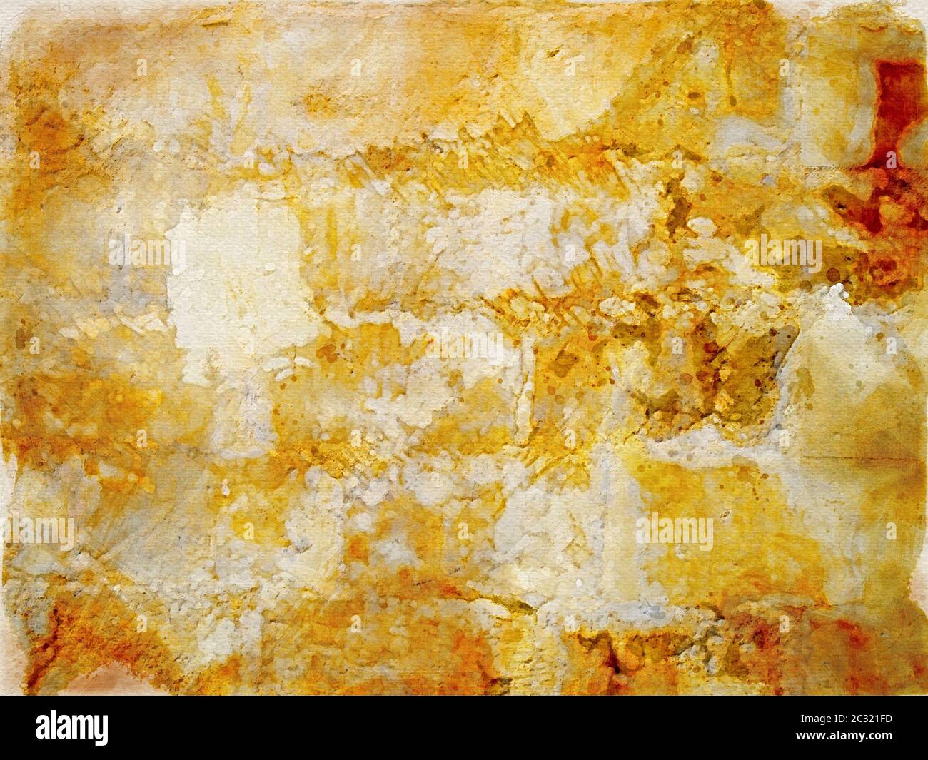 watercolor brightly colored abstract patched painting in different ...