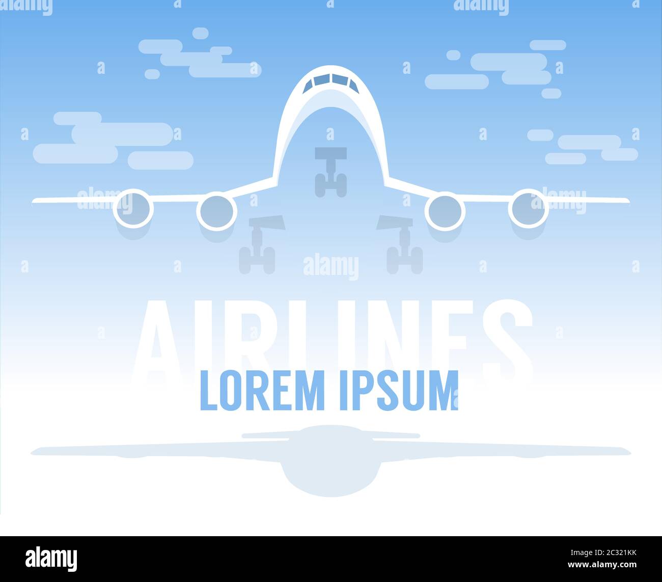 Airplane flying high up Stock Vector Images - Alamy