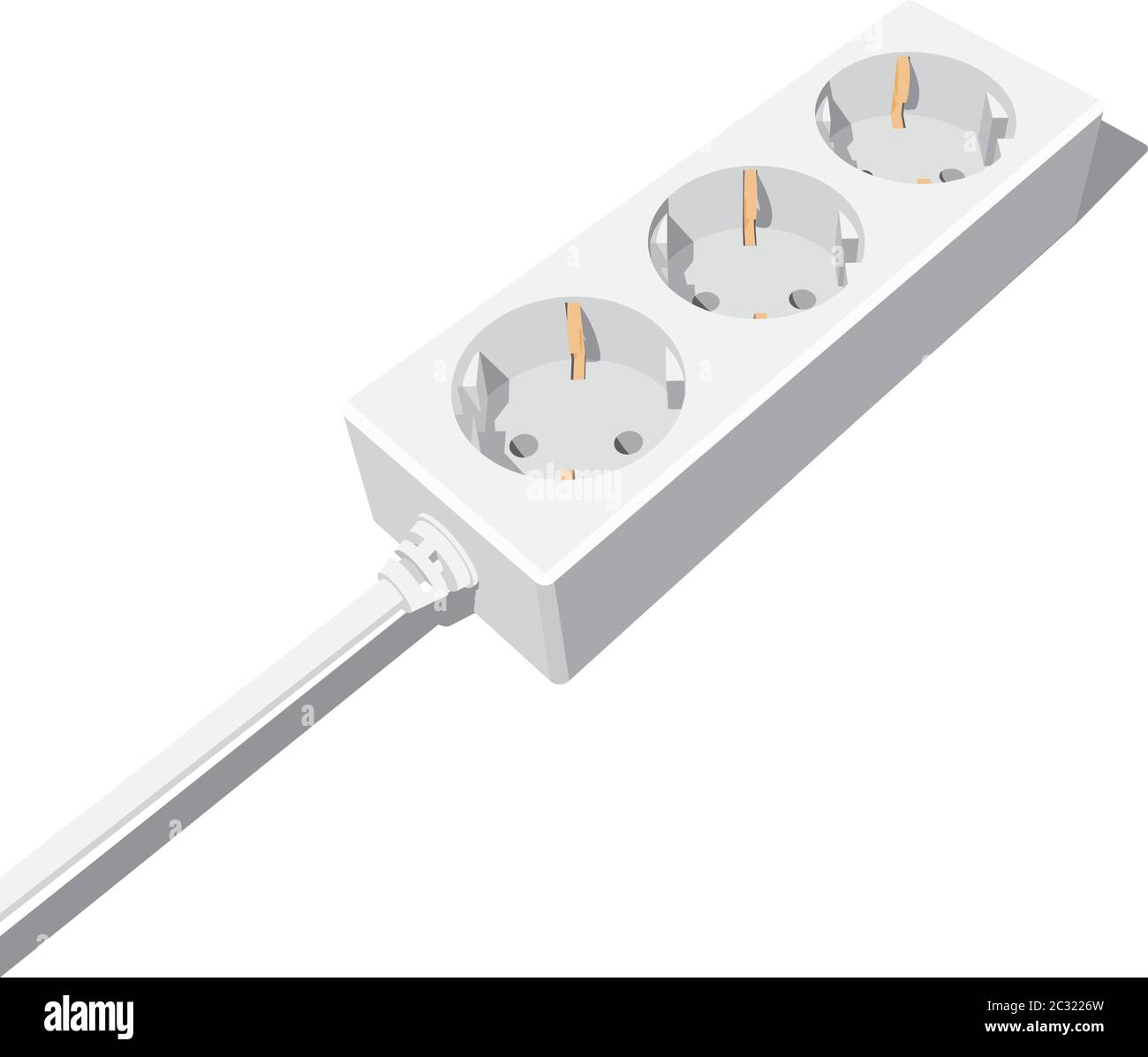 Plug power supply three Stock Vector Images - Alamy
