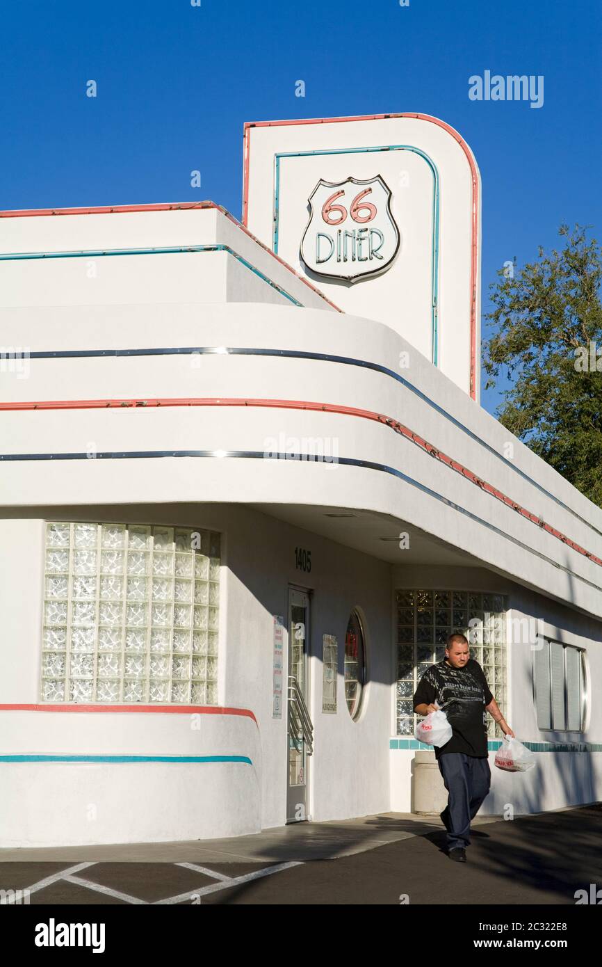 Route 66 Diner on Central Avenue,Albuquerque,New Mexico,USA Stock Photo ...