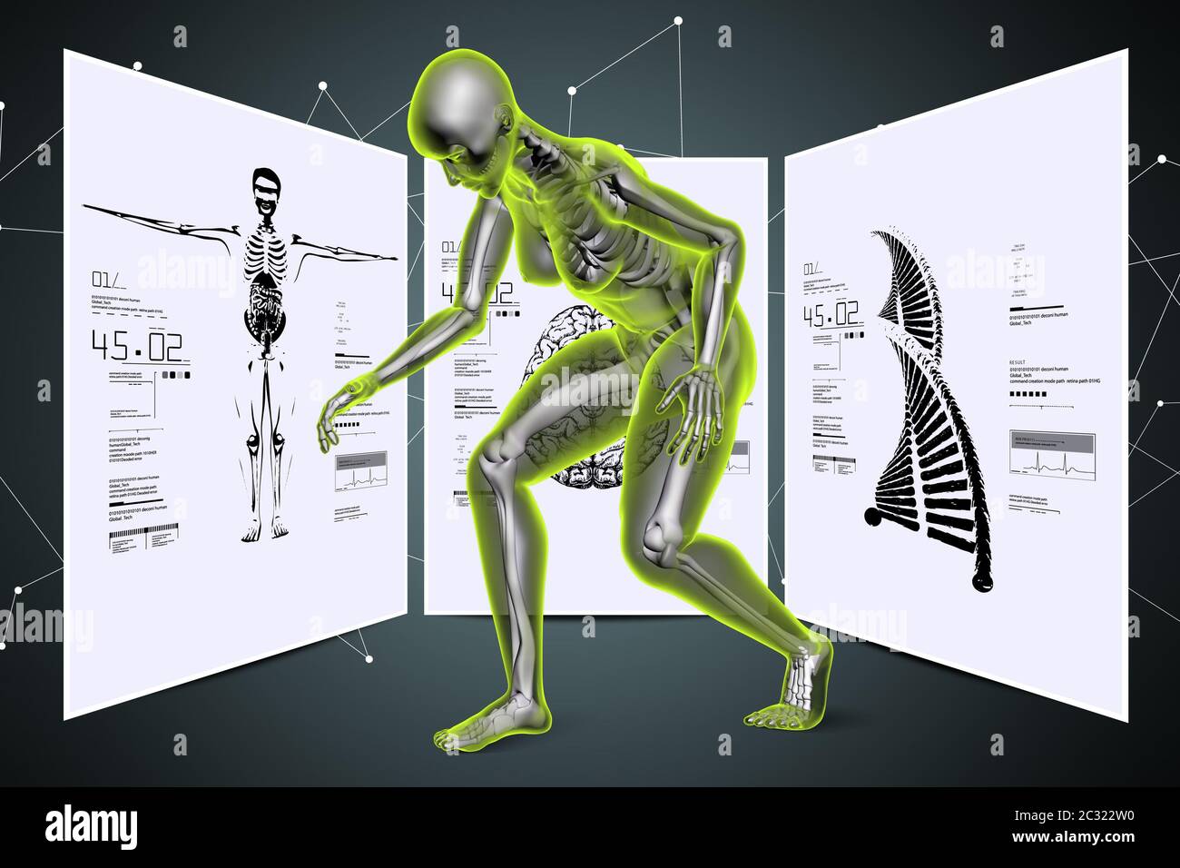 Body parts skull horror hi-res stock photography and images - Alamy