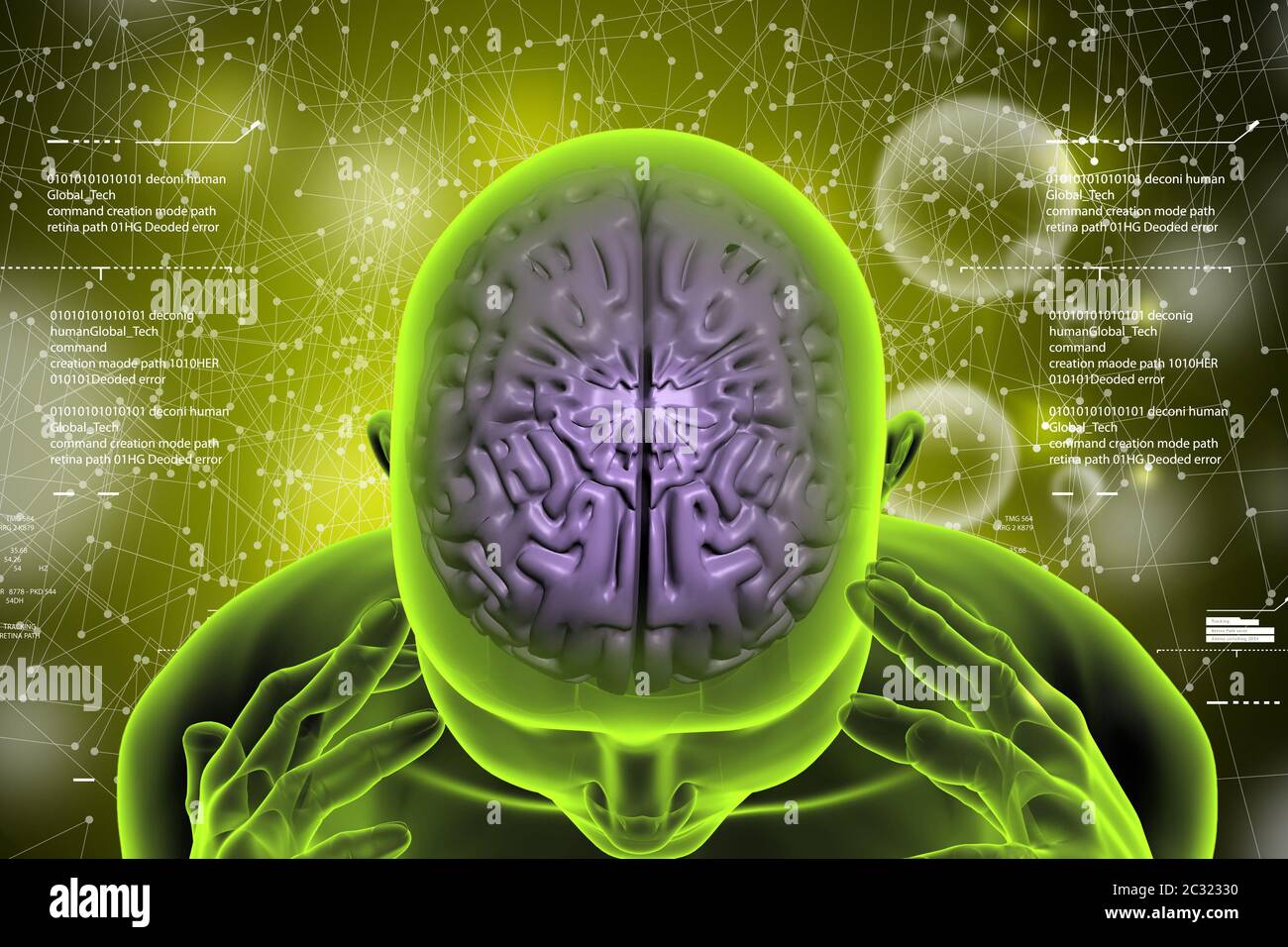 representation of human brain Stock Photo - Alamy