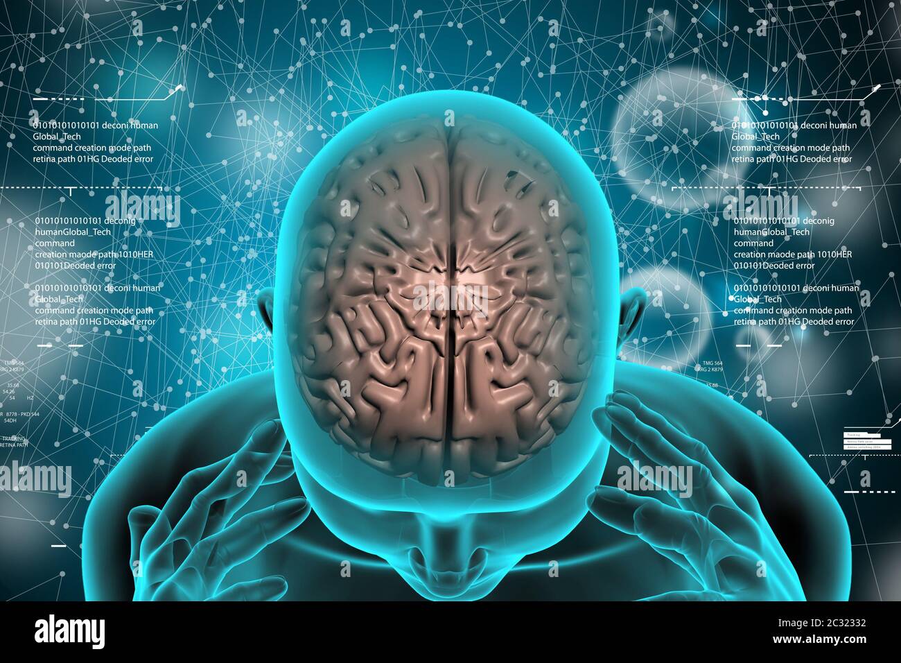 representation of human brain Stock Photo - Alamy