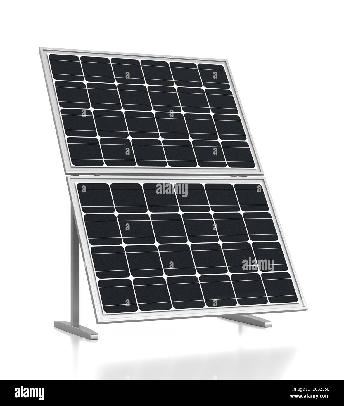 Solar Panel Isolated on White Background 3D Illustration Stock Photo ...