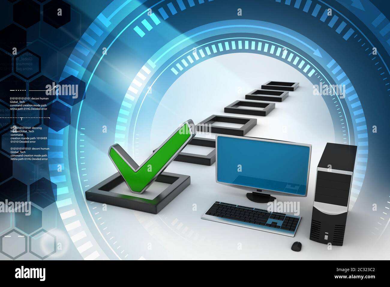 Personal computer check mark hi-res stock photography and images - Alamy