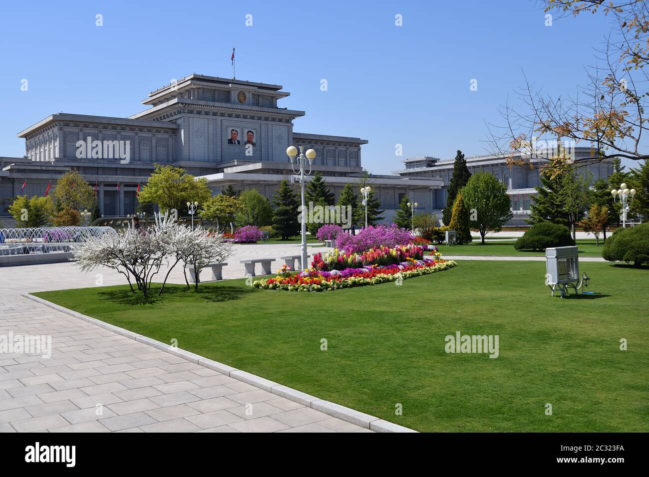 Pyongyang, North Korea - May 2, 2019: Kumsusan Memorial Palace of the ...