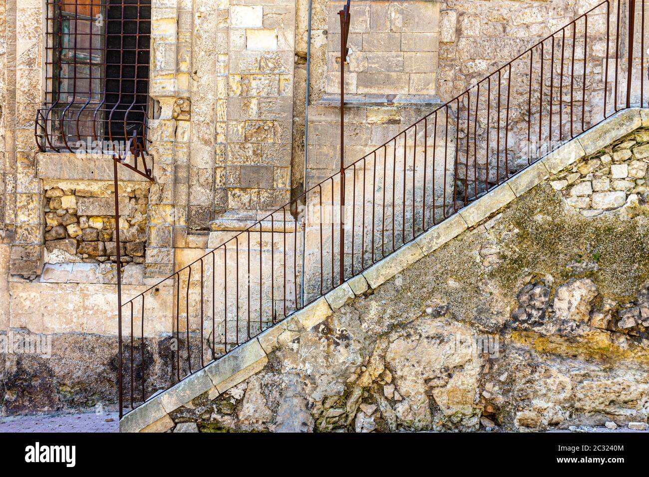 stairway detail of an ancient sicilian house Stock Photo - Alamy