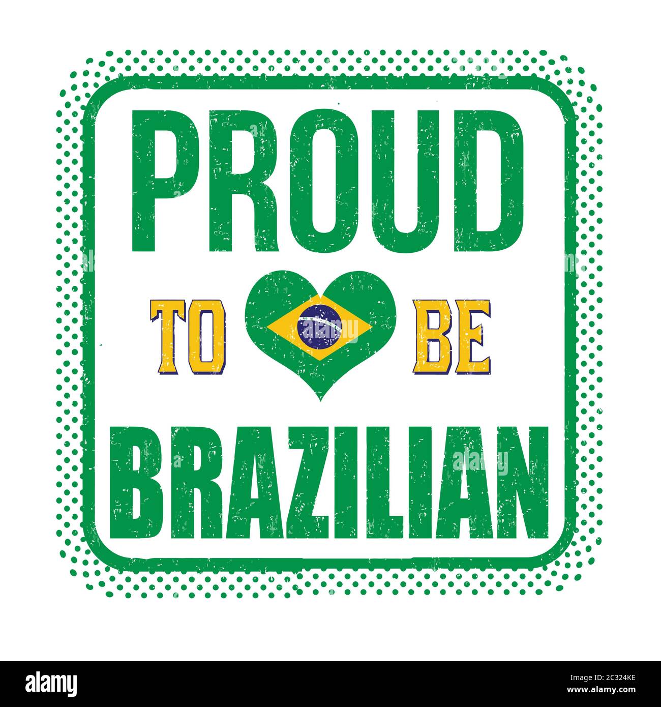 Proud to be brazilian sign or stamp on white background, vector ...