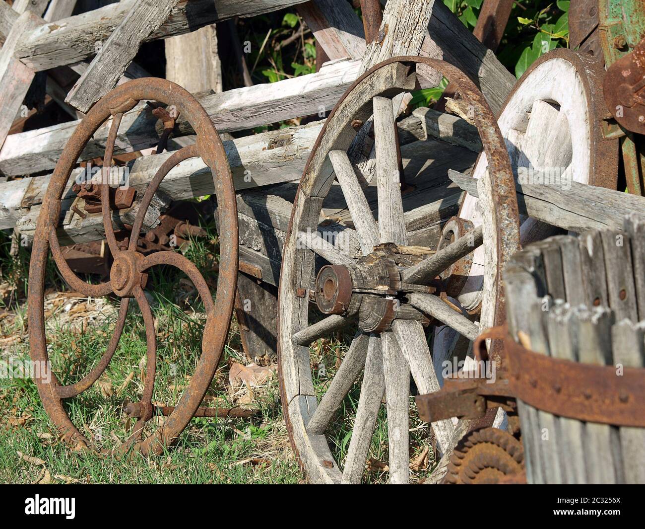 old agricultural tools Stock Photo - Alamy