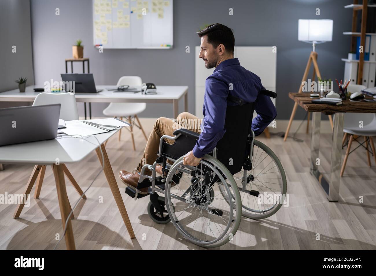 Wheelchair accessible desk hi-res stock photography and images - Alamy