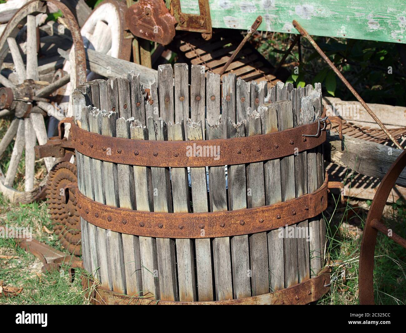 old agricultural tools Stock Photo - Alamy