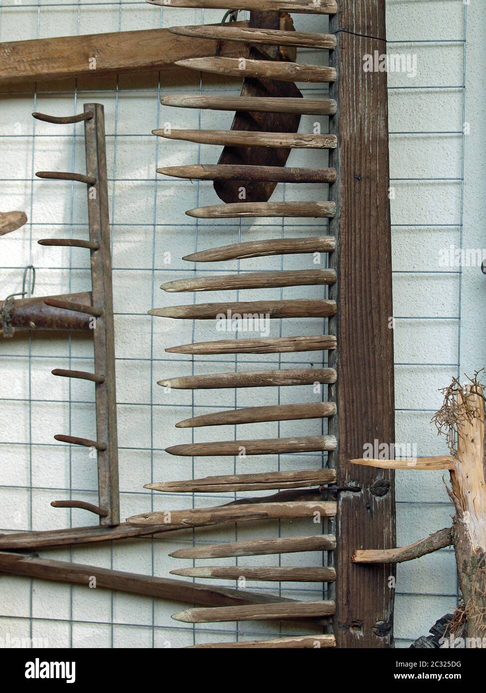old agricultural tools Stock Photo - Alamy