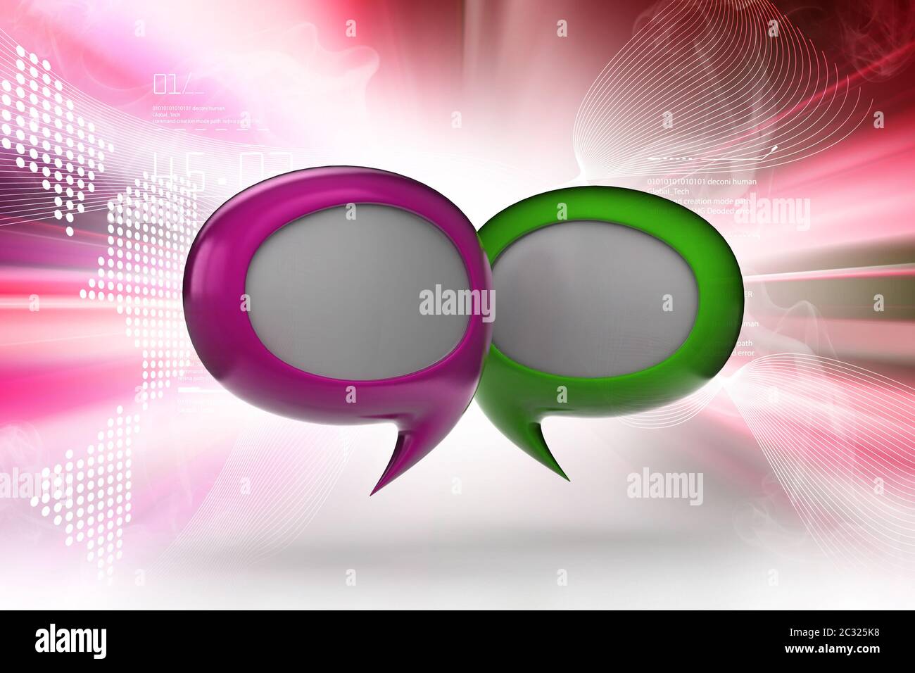 Social media 3d bubbles hi-res stock photography and images - Alamy