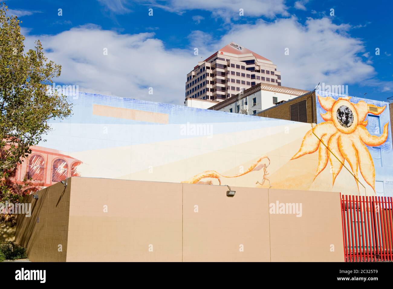 Buildings on 1st Street,Albuquerque,New Mexico,USA Stock Photo - Alamy