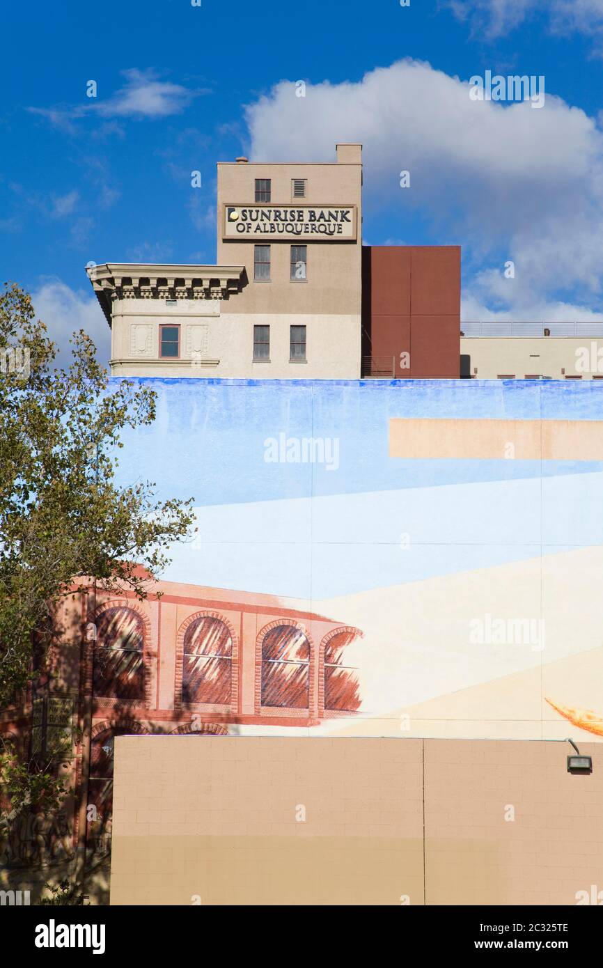 Buildings on Central Avenue,Albuquerque,New Mexico,USA Stock Photo - Alamy