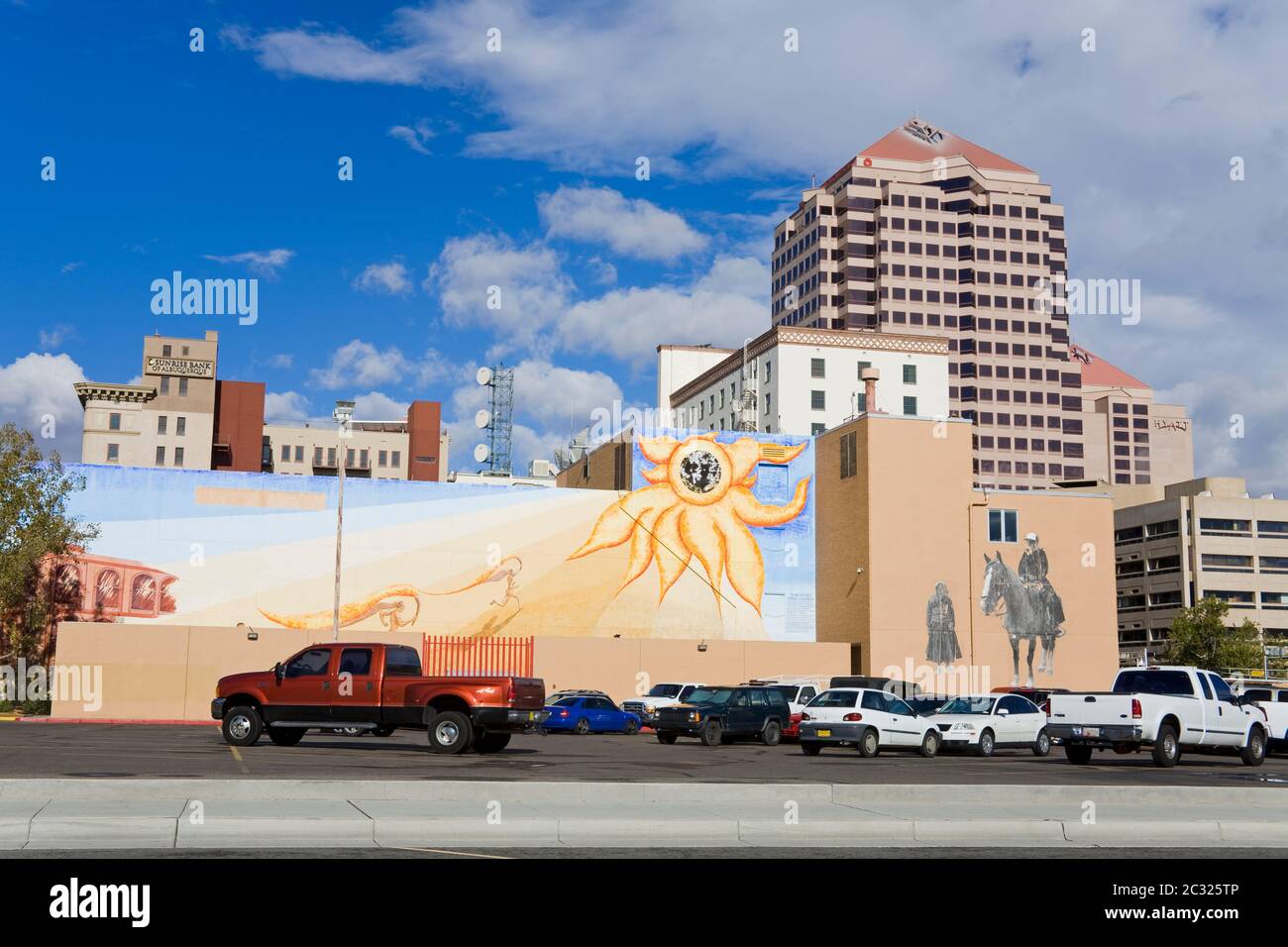 Buildings on 1st Street,Albuquerque,New Mexico,USA Stock Photo - Alamy