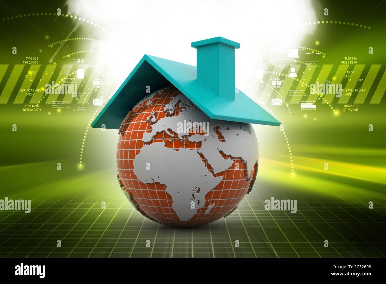Global real estate concept Stock Photo - Alamy