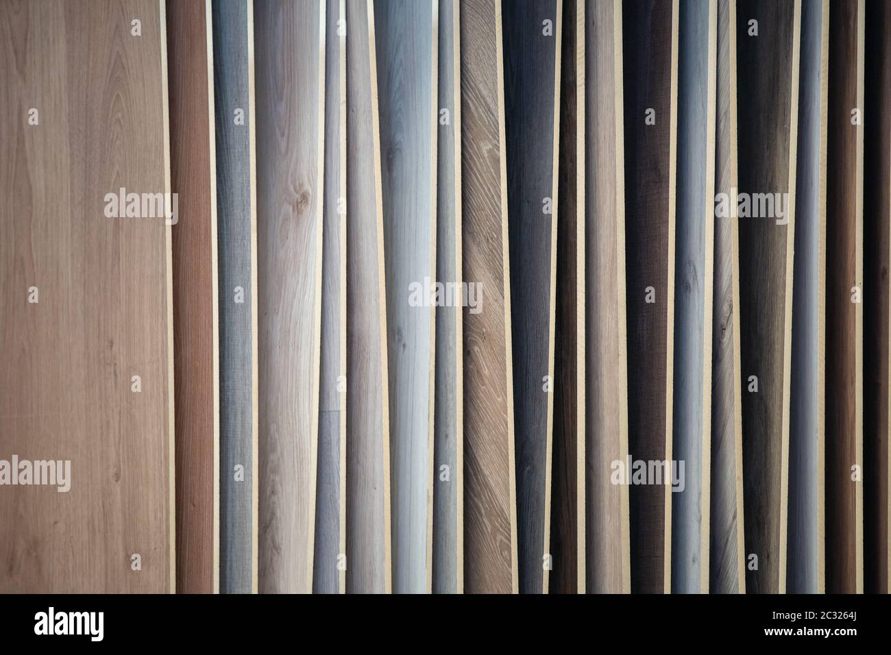 samples of wooden flooring in shop Stock Photo - Alamy