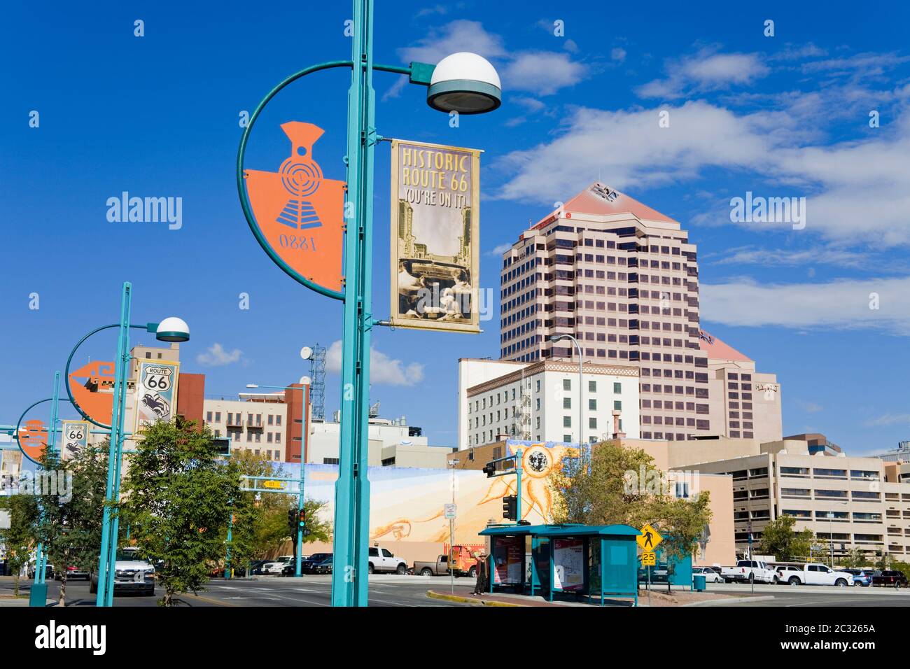 Route 66 albuquerque sign hi-res stock photography and images - Alamy