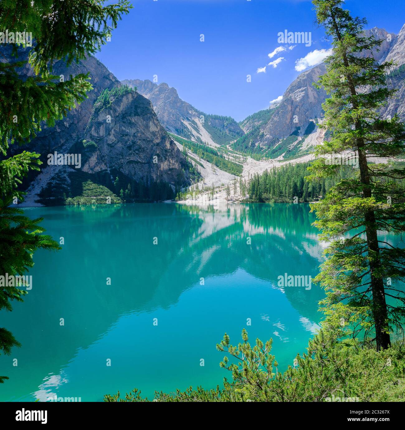 Lake Praise South Tyrol Stock Photo - Alamy