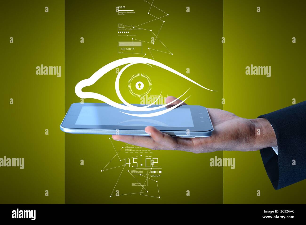 Man search about the human eye Stock Photo - Alamy