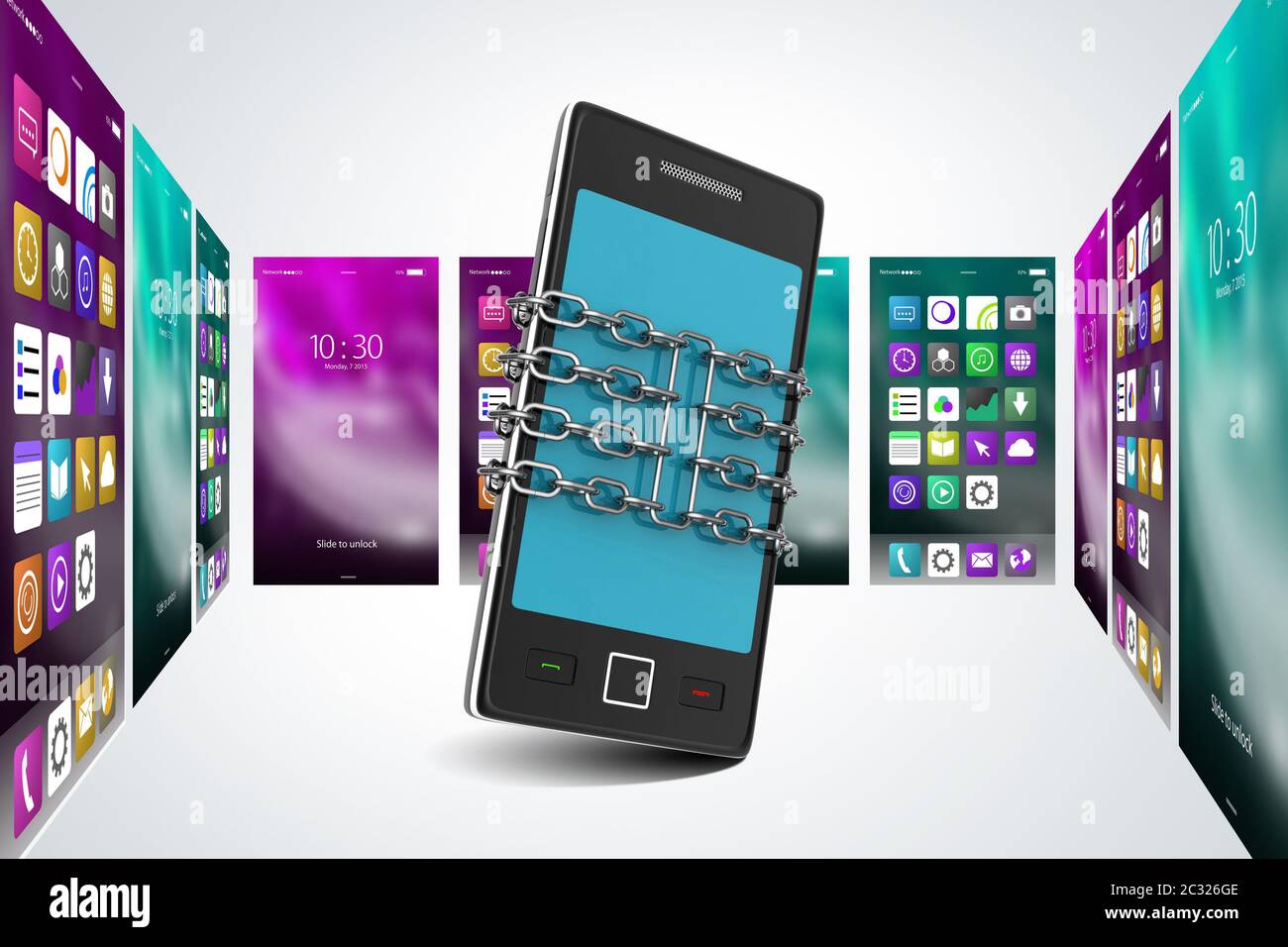 Smart phone safety concept Stock Photo - Alamy