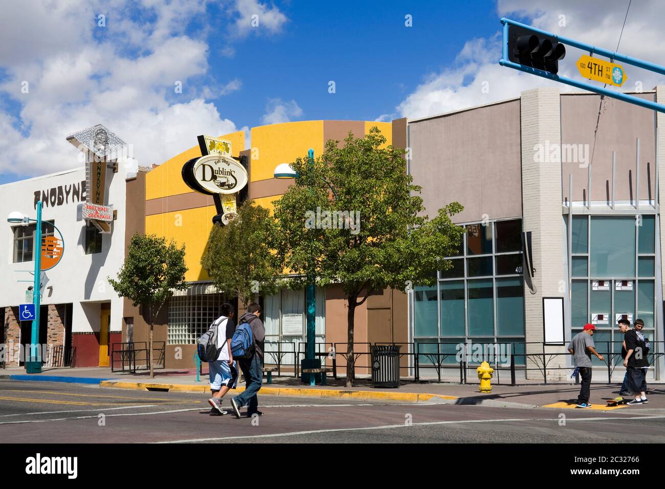 Central Avenue in Albuquerque,New Mexico,USA Stock Photo - Alamy