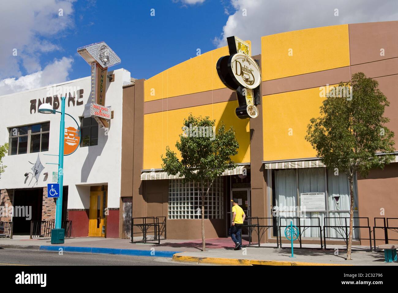 Central Avenue in Albuquerque,New Mexico,USA Stock Photo - Alamy