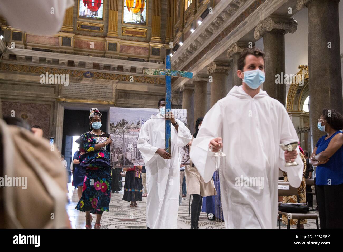 Roma, Italy. 18th June, 2020. For the World Refugee Day, the Community ...